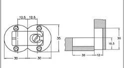 Balama pentru mese rabatabile Forest - Feromob