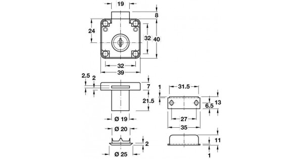 Yală | Broască ușă | Încuietori dulap | Feromob